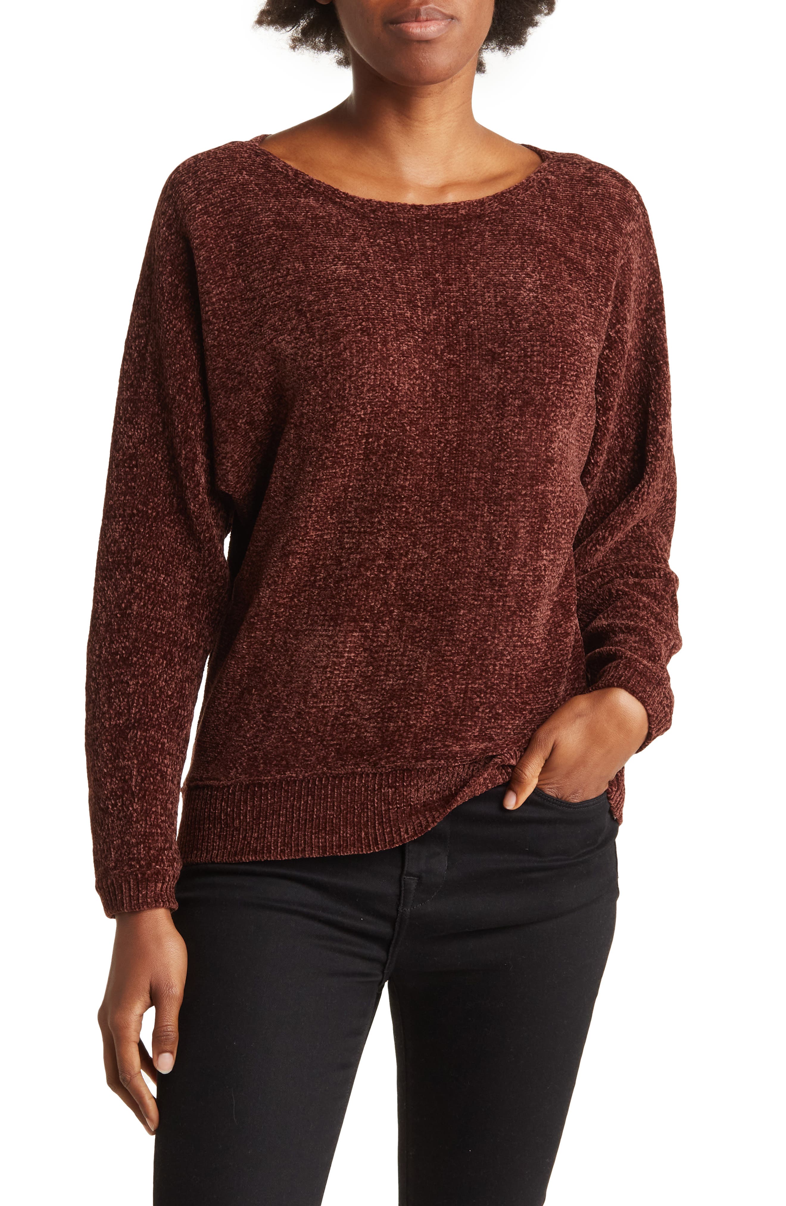 CHENAULT Chenille Dolman Sleeve Sweater | Nordstromrack