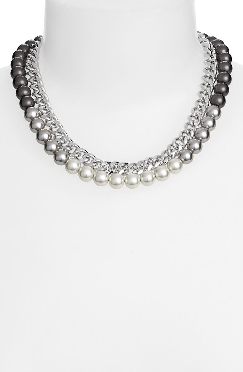 Givenchy Faux Pearl And Chain Collar Necklace Nordstrom Exclusive