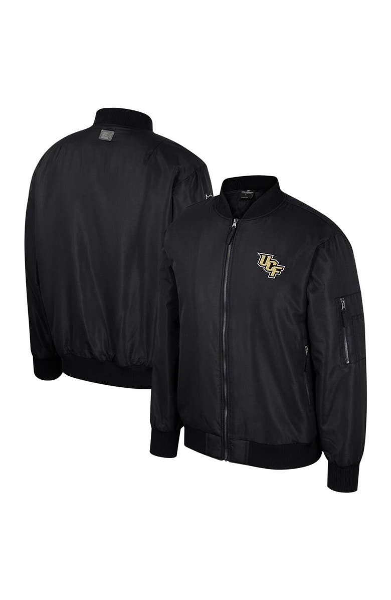COLOSSEUM Men's Colosseum Black UCF Knights Full-Zip Bomber Jacket ...