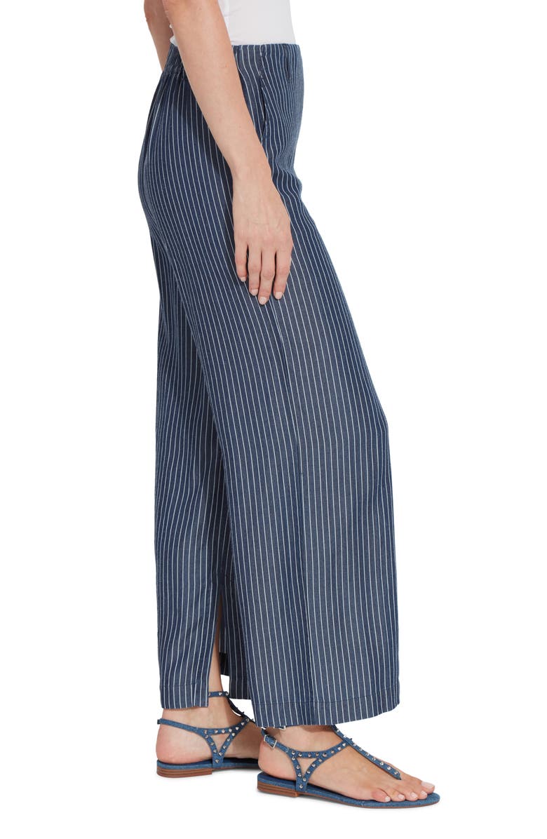 Lyssé Delilah Pinstripe Wide Leg Twill Pants | Nordstrom