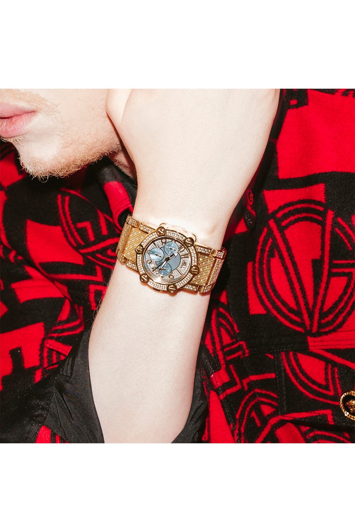 JBW Men's Phantom Metal Diamond Bracelet Watch, 42mm - 2.00 ctw ...