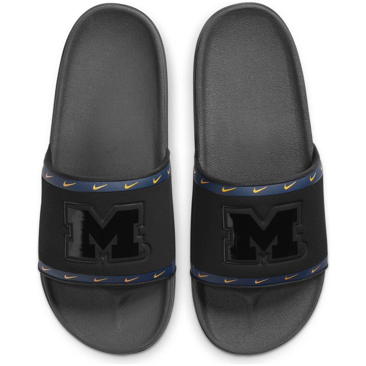 Nike Men's Nike Michigan Wolverines Team Off-Court Slide Sandals ...