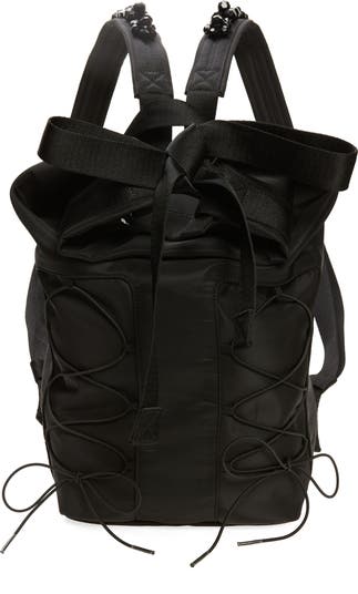 Simone Rocha Sporty Crystal Embellished Lace-Up Military Backpack ...