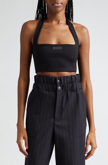 MONSE Halter Scuba Sports Bra | Nordstrom