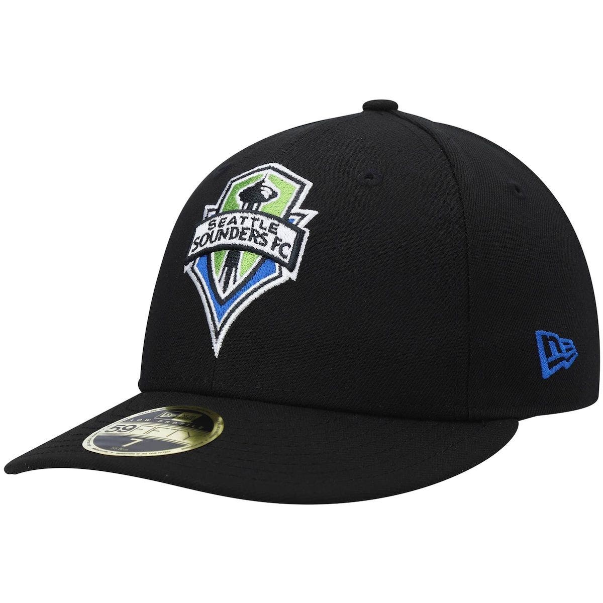 New Era Men's New Era Black Seattle Sounders FC Primary Logo Low ...