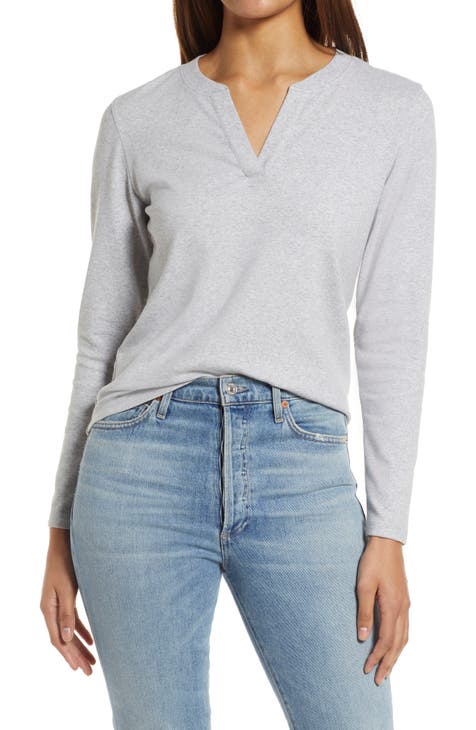 Women's Grey Tops | Nordstrom