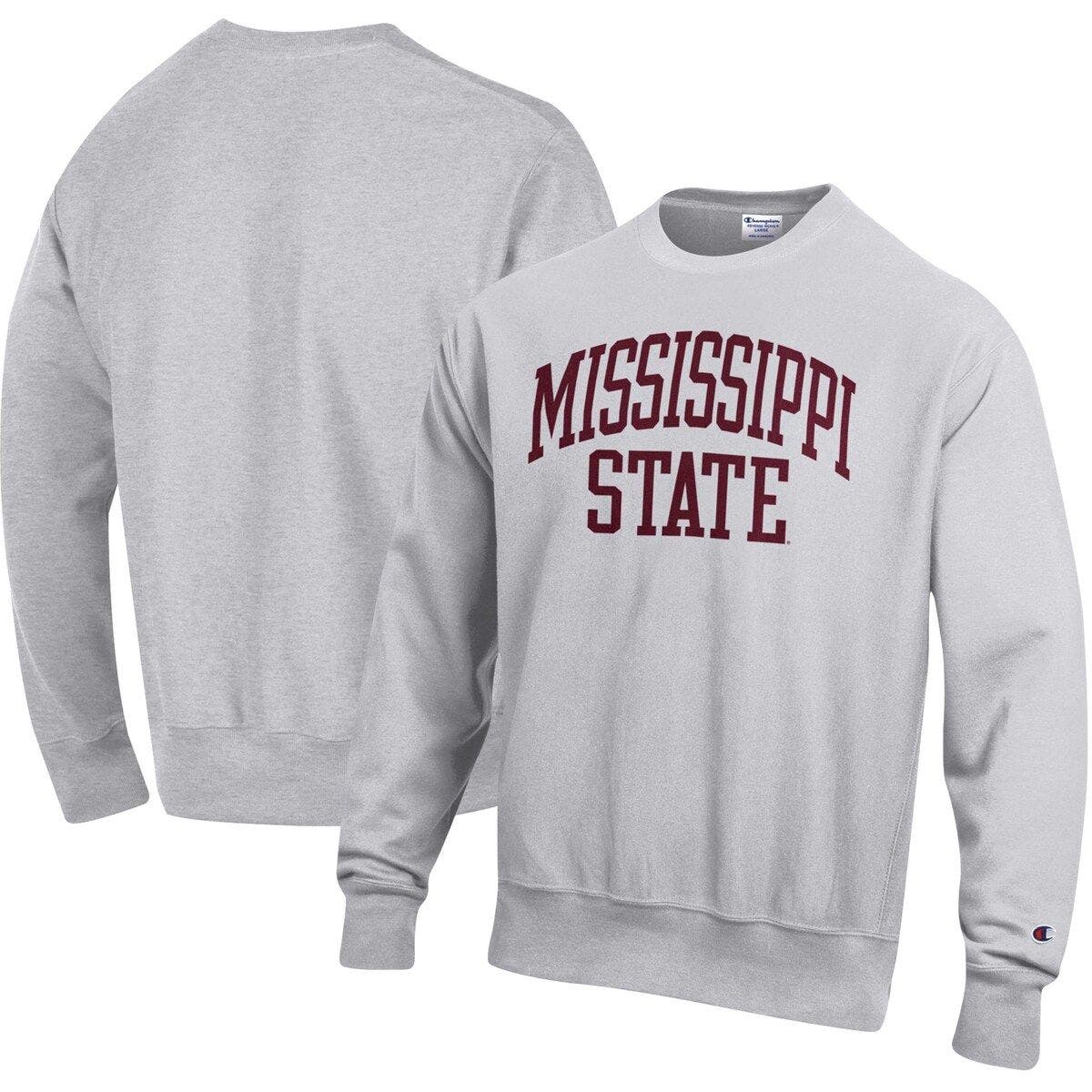 Champion Men's Champion Heathered Gray Mississippi State Bulldogs Arch ...