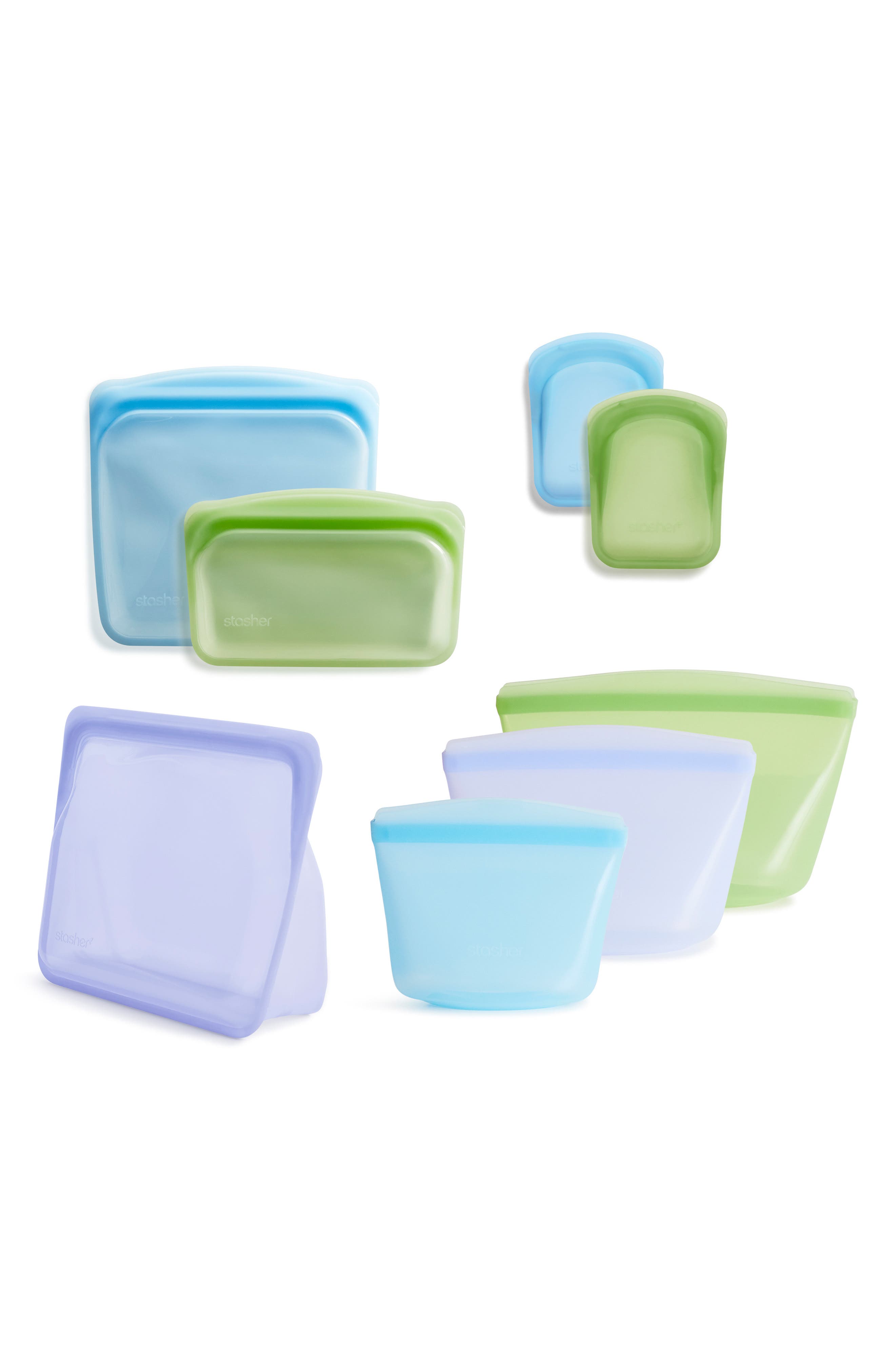 Stasher Assorted 8-Pack Reusable Silicone Storage Containers | Nordstrom