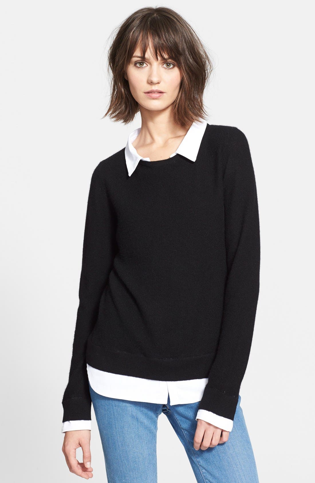 Joie 'Rika' Layered Look Wool & Cashmere Sweater | Nordstrom