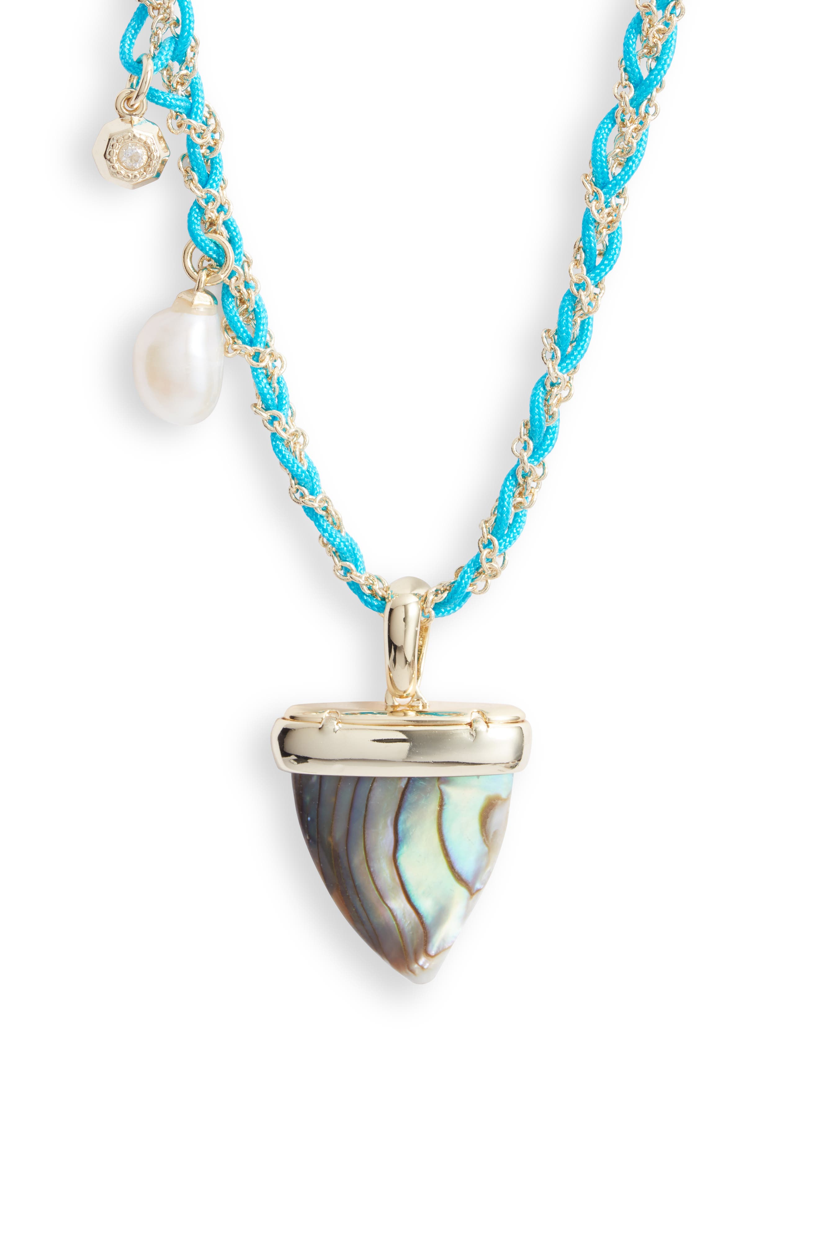 UPC 842177188750 - Kendra Scott Oleana Pendant Necklace in Gold Abalone ...