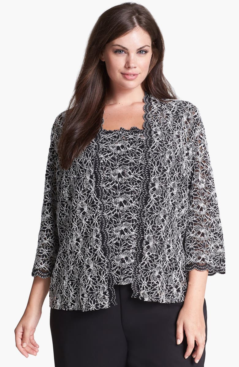 Alex Evenings Embellished Lace Twinset Plus Size Nordstrom