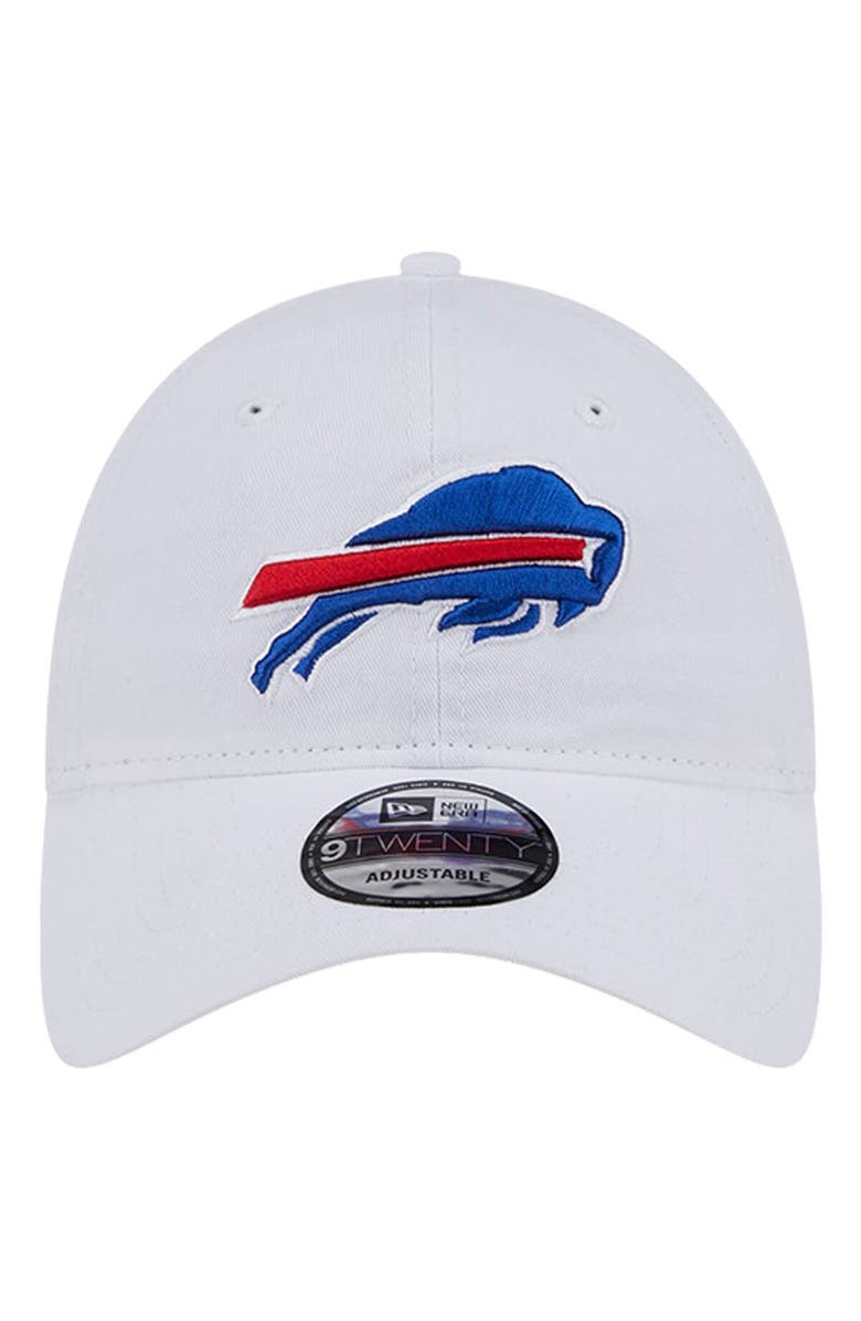 New Era Men's New Era White Buffalo Bills Main 9TWENTY Adjustable Hat ...