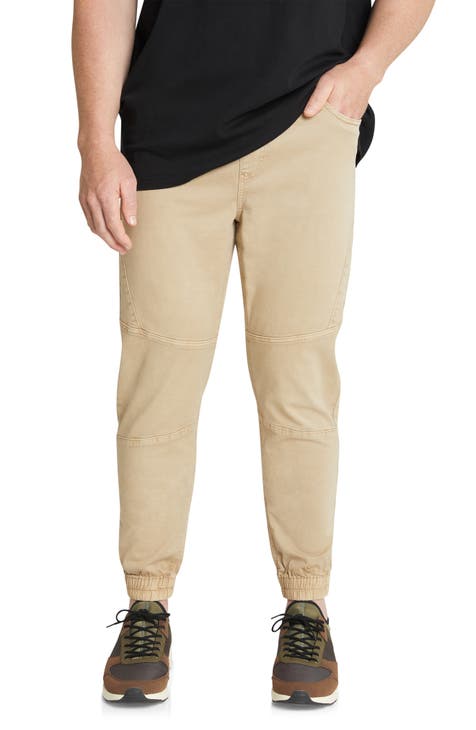 Men's Beige Joggers & Sweatpants