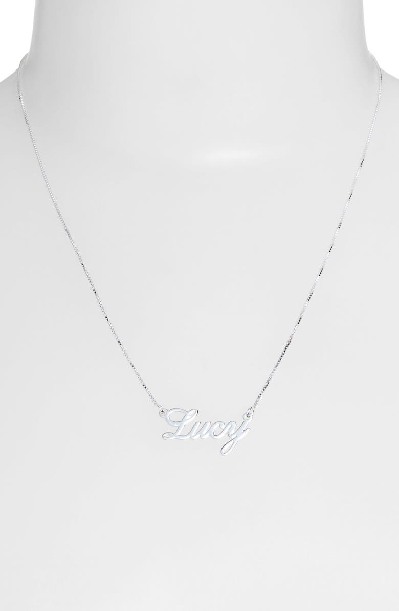 MELANIE MARIE Personalized Nameplate Necklace | Nordstrom
