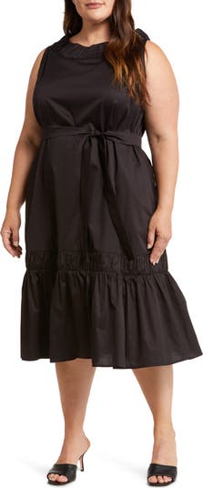 HARSHMAN Naveen Belted Midi Dress | Nordstrom