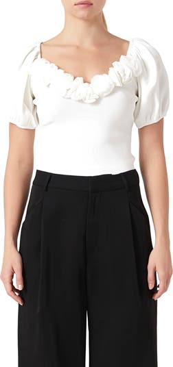 Endless Rose 3D Flower Knit Top | Nordstrom