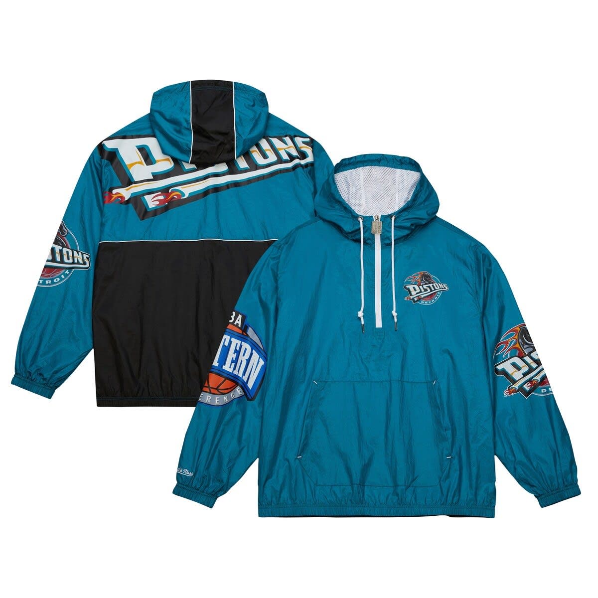 Mitchell & Ness Men's Mitchell & Ness Teal Detroit Pistons Hardwood ...