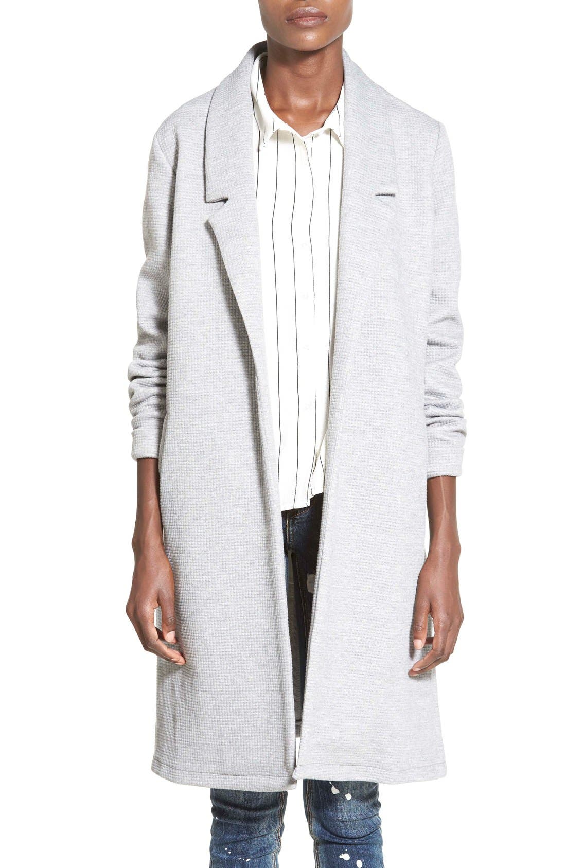 Glamorous Waffle Knit Midi Jacket (Online Only) | Nordstrom