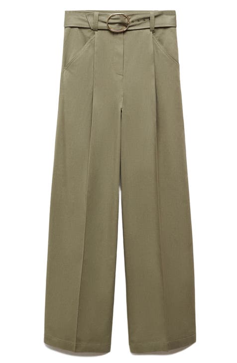 Women's Green Wide-Leg Pants | Nordstrom