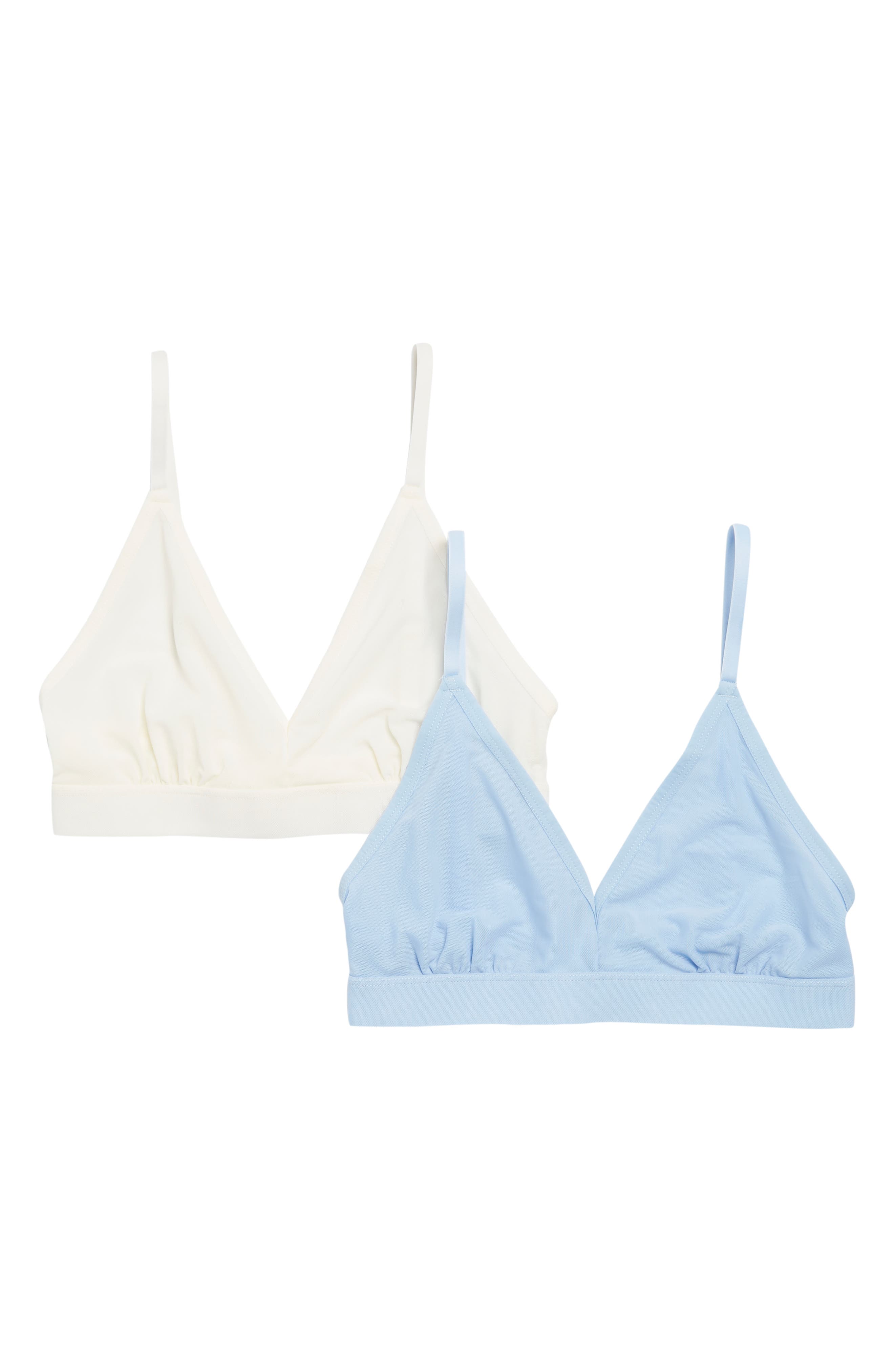 NORDSTROM RACK 2-Pack Mesh Triangle Bralettes | Nordstromrack