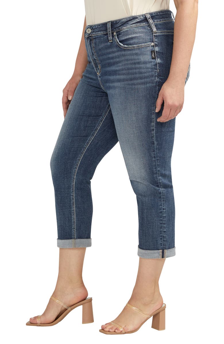 Silver Jeans Co. Elyse Luxe Stretch Comfort Fit Capris | Nordstrom
