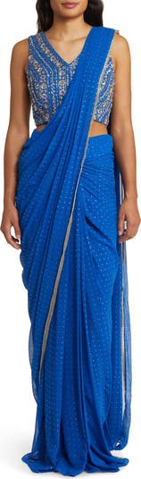 Sani Zian Drape Saree | Nordstrom