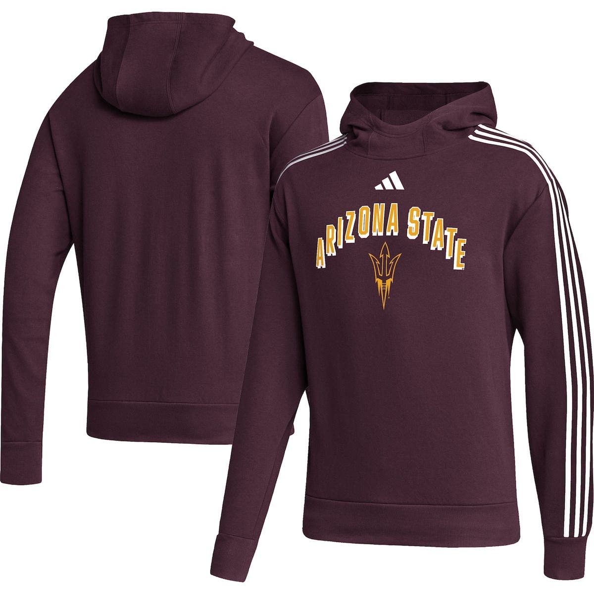 adidas Men's adidas Maroon Arizona State Sun Devils Step Up Pullover ...