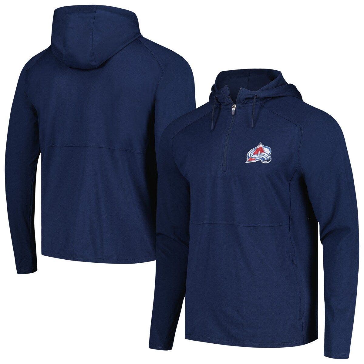 ANTIGUA Men's Antigua Heather Navy Colorado Avalanche Spikes Raglan ...