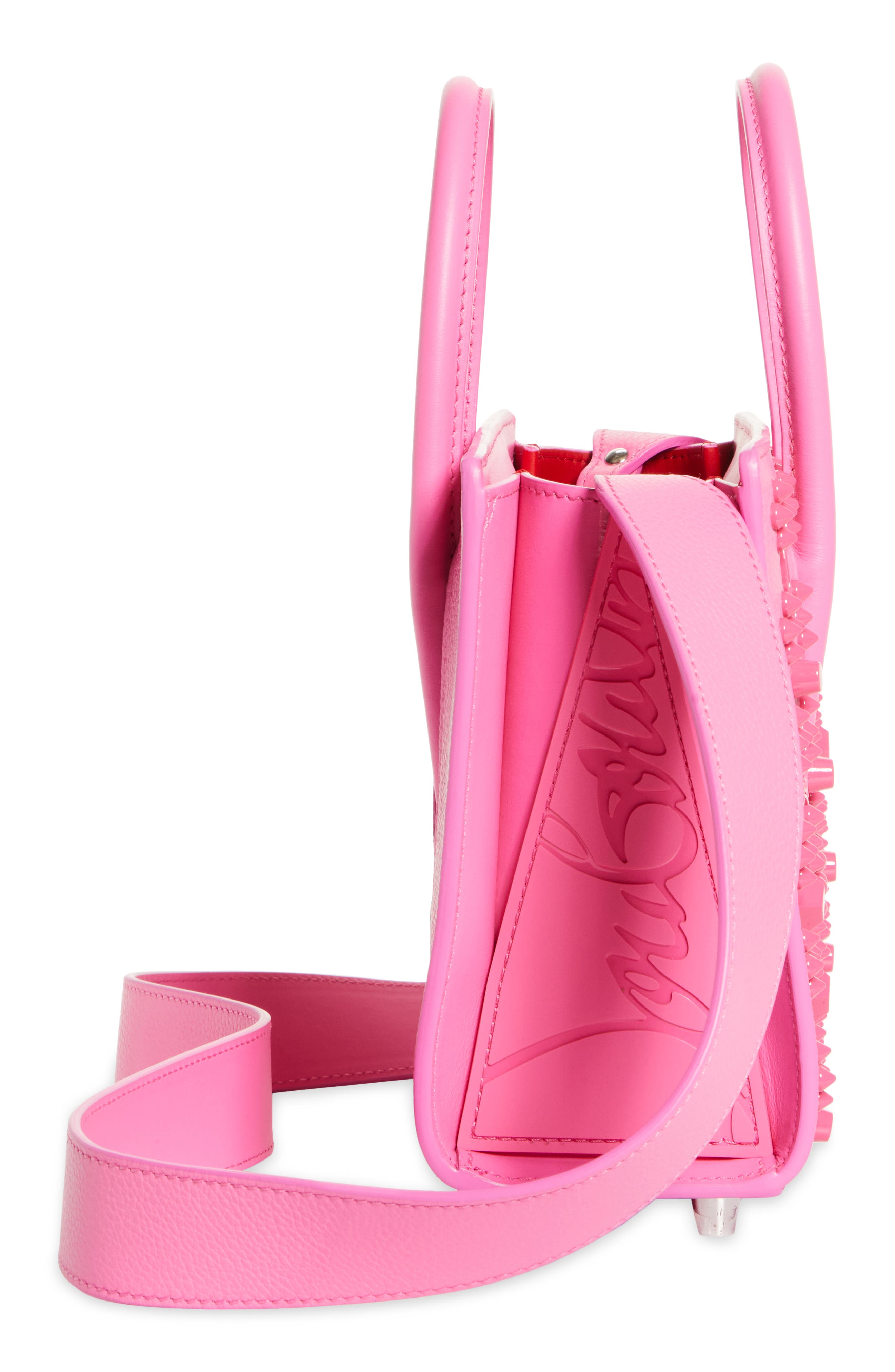 Christian Louboutin Mini Paloma Studded Calfskin Satchel | Nordstrom