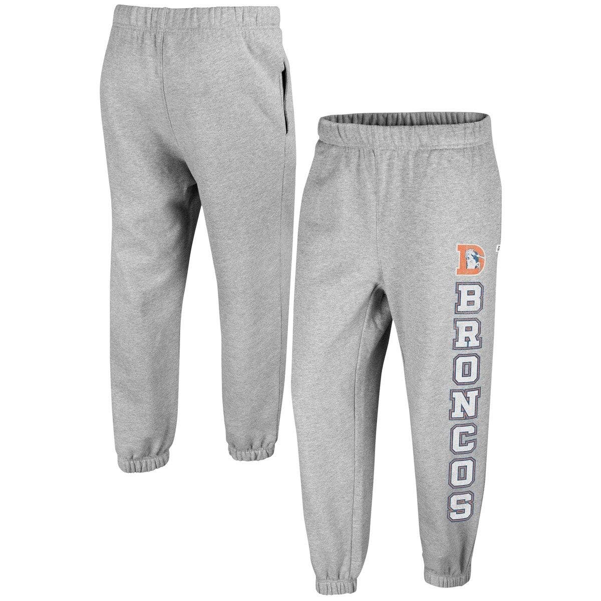 '47 Women's '47 Gray Denver Broncos Double Pro Harper Jogger Sweatpants ...