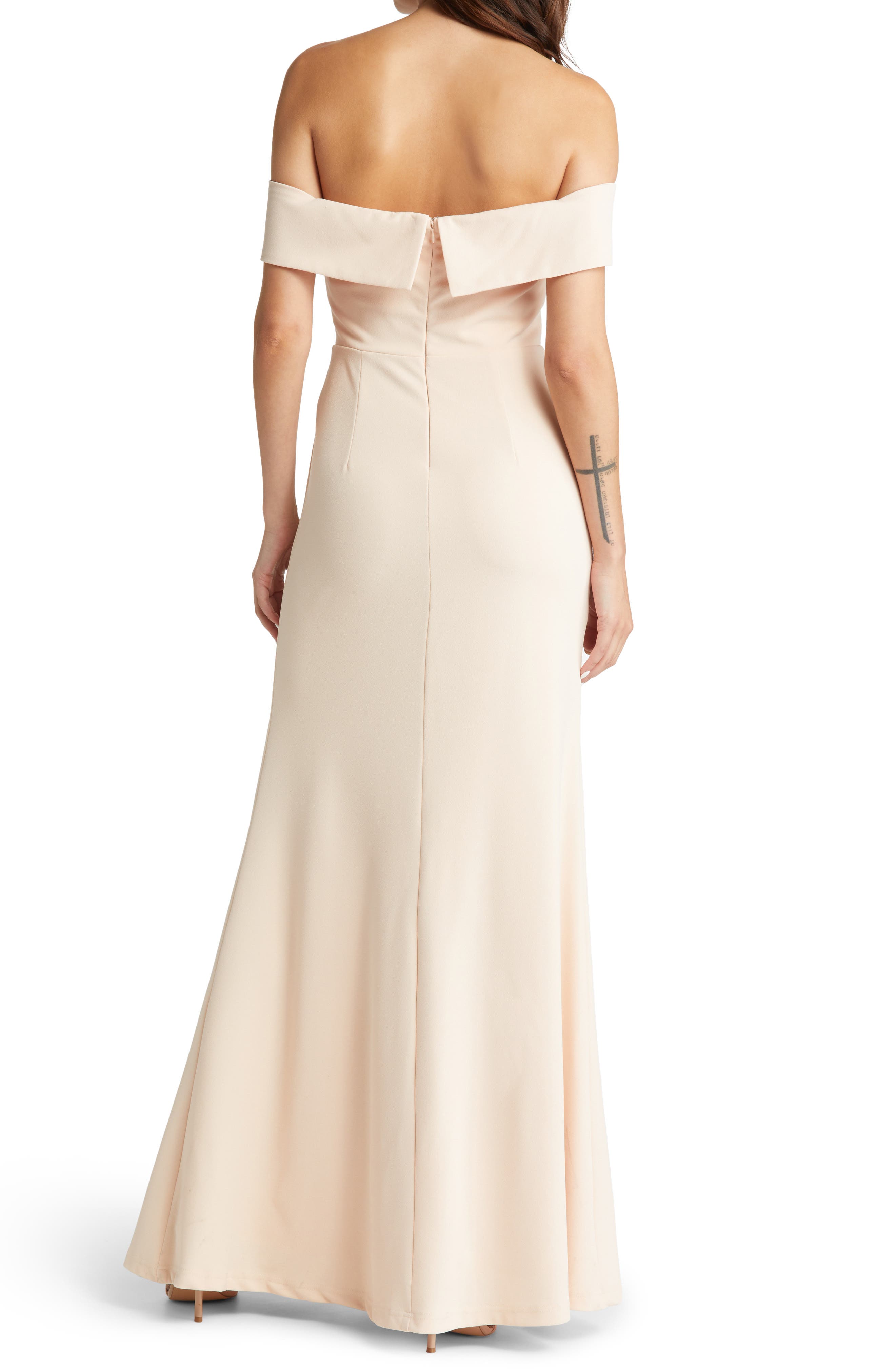Lulus Song of Love Off the Shoulder Knit Gown | Nordstrom