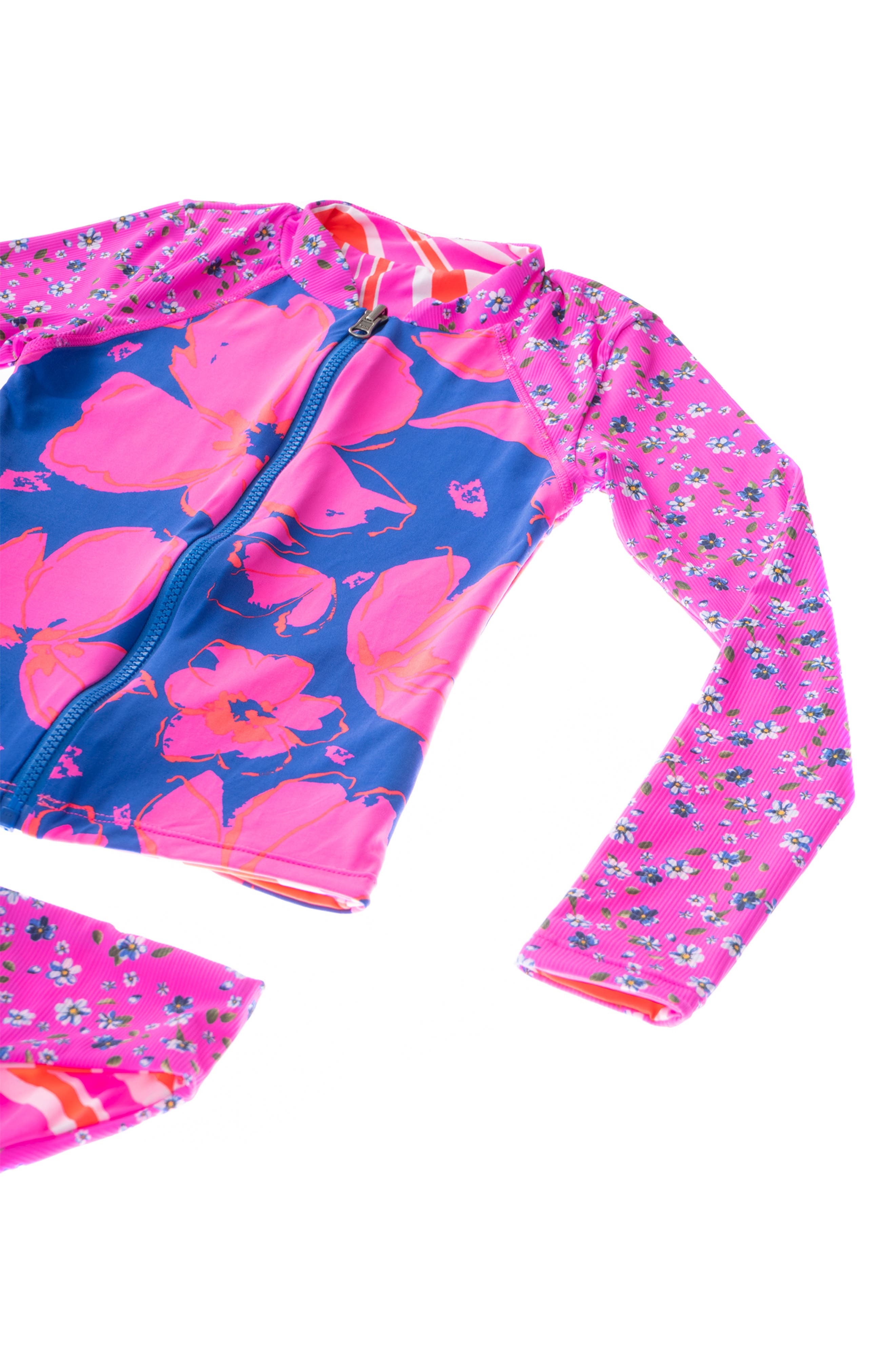 Maaji Kids' Happy Flower Cherish Reversible Rashguard Two-Piece ...