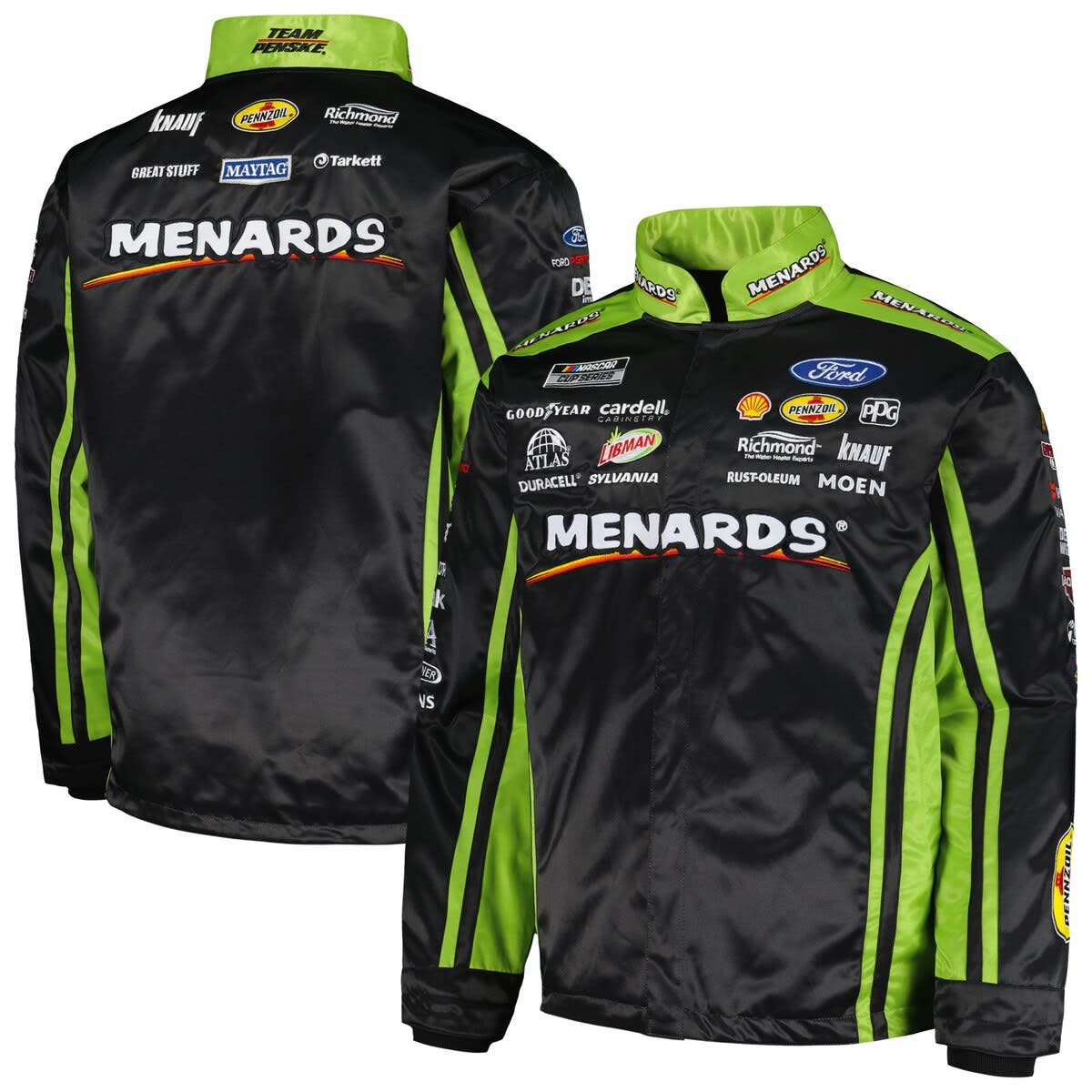 TEAM PENSKE Men's Team Penske Black Ryan Blaney Menards Nylon Uniform ...