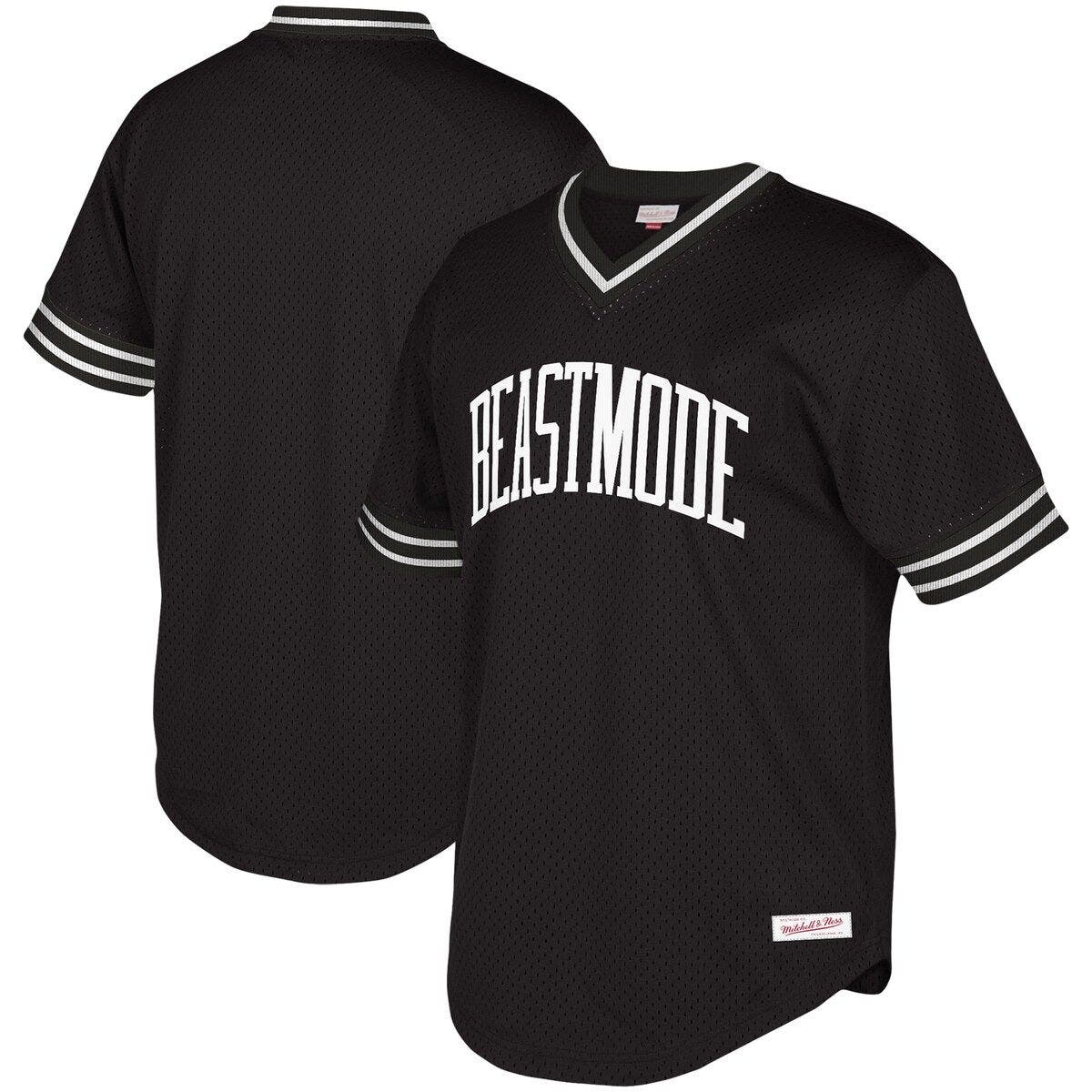 Mitchell & Ness Men's Mitchell & Ness Black Beast Mode Collegiate Logo ...