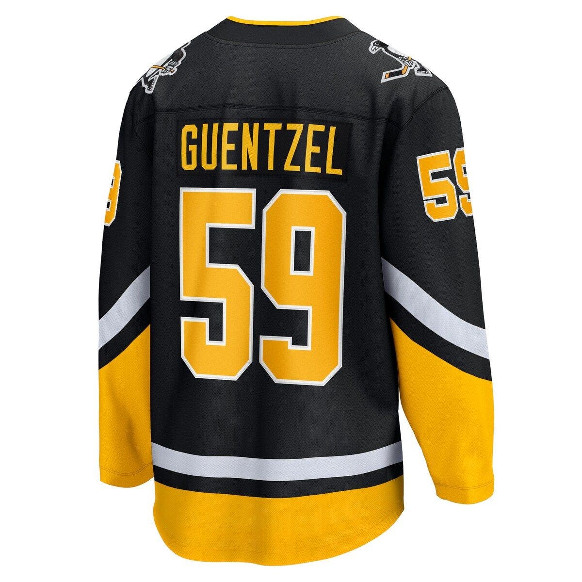 FANATICS Men's Fanatics Branded Jake Guentzel Black Pittsburgh Penguins ...