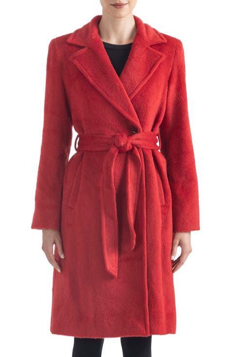 Women's Red Wool & Wool-Blend Coats | Nordstrom