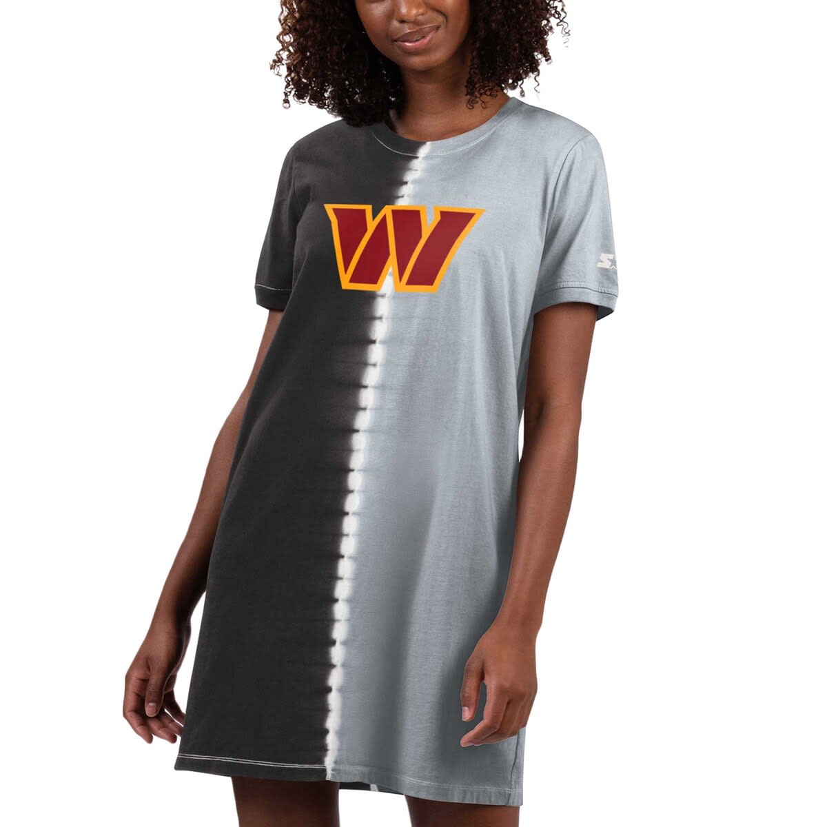STARTER Women's Starter Black Washington Commanders Ace Tie-Dye T-Shirt ...