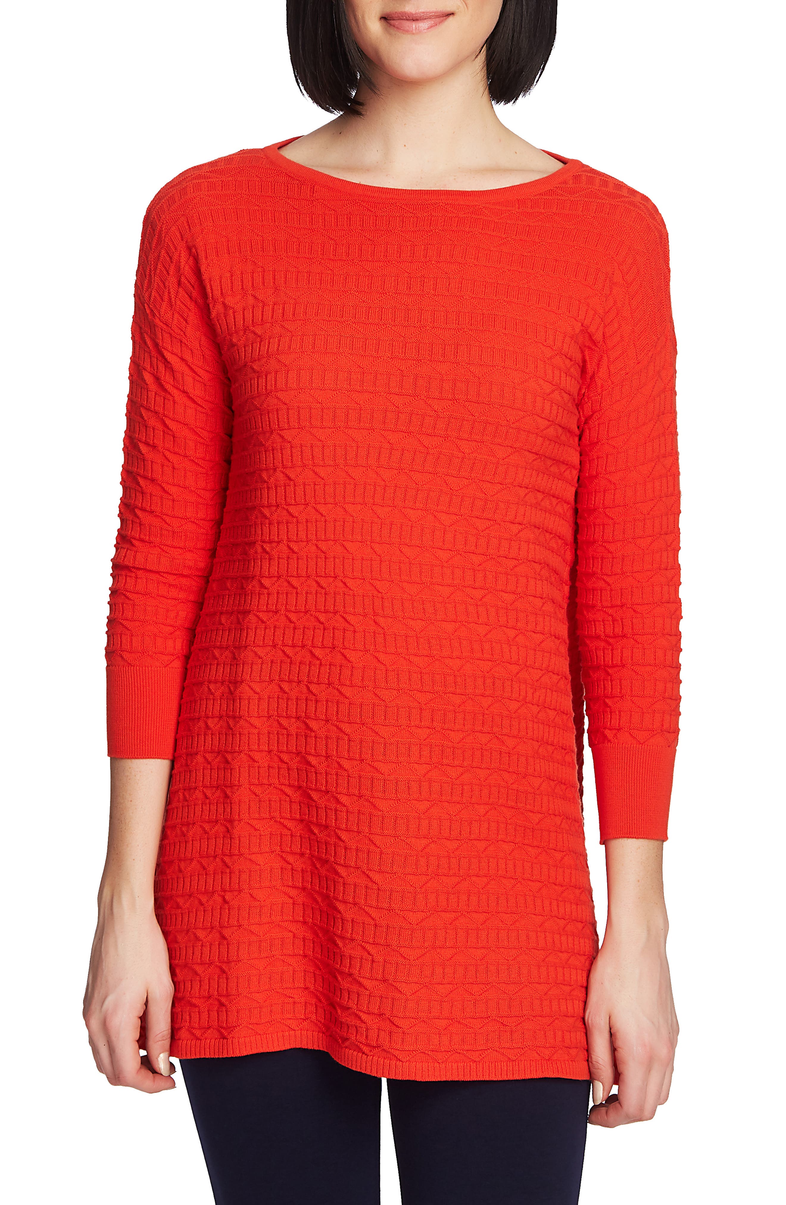 UPC 015900000203 - Women's Chaus Texture Stitch Tunic Sweater ...