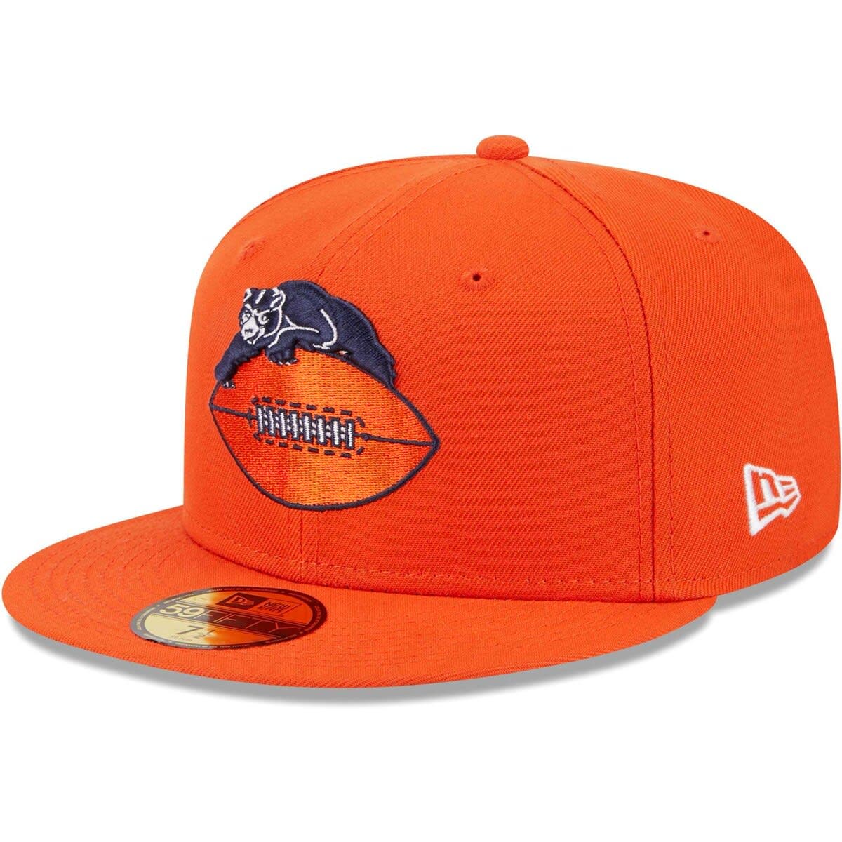 New Era Men's New Era Orange Chicago Bears Throwback Main 59FIFTY ...