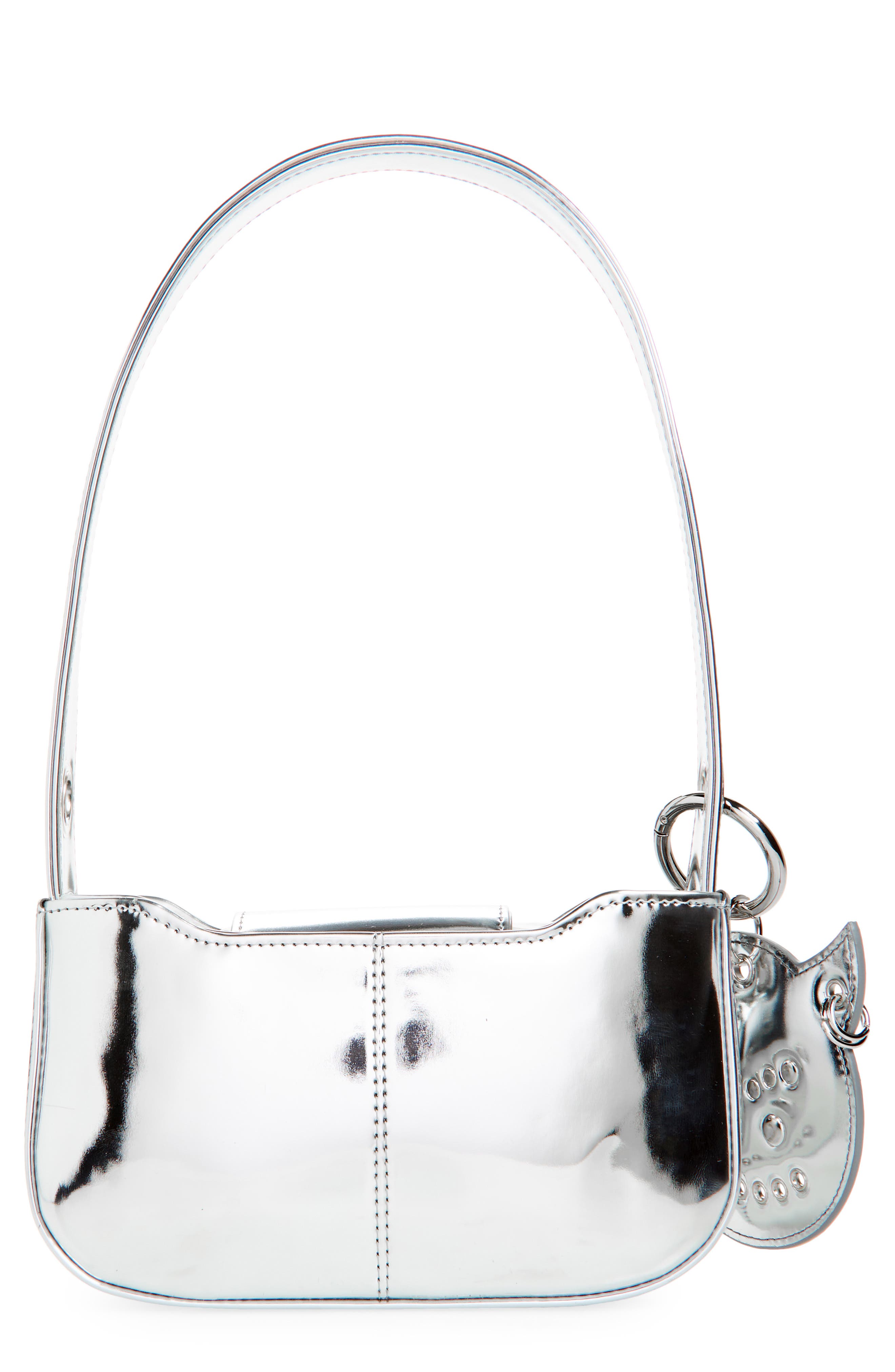 Justine Clenquet Dylan Metallic Vinyl Shoulder Bag | Nordstrom