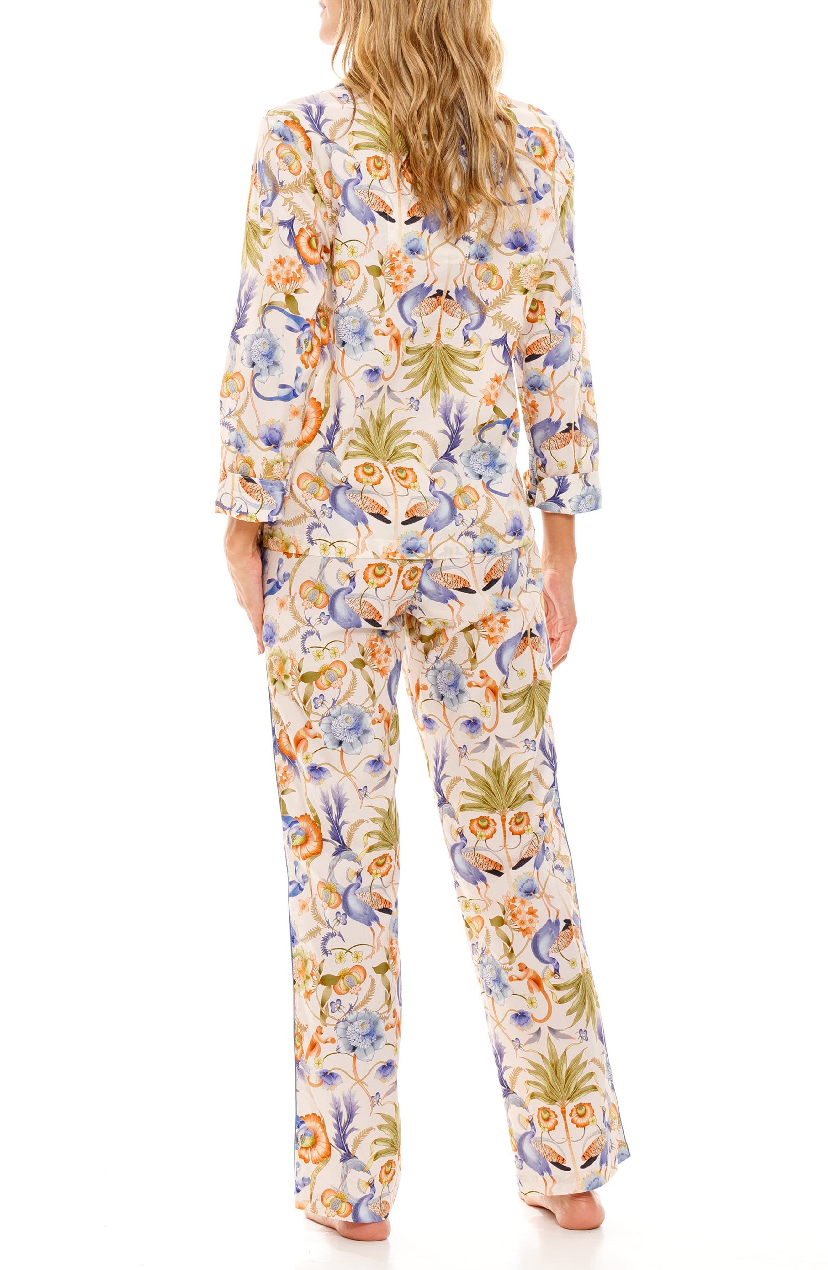 The Lazy Poet Emma Floral Jungle Cotton Pajamas | Nordstrom