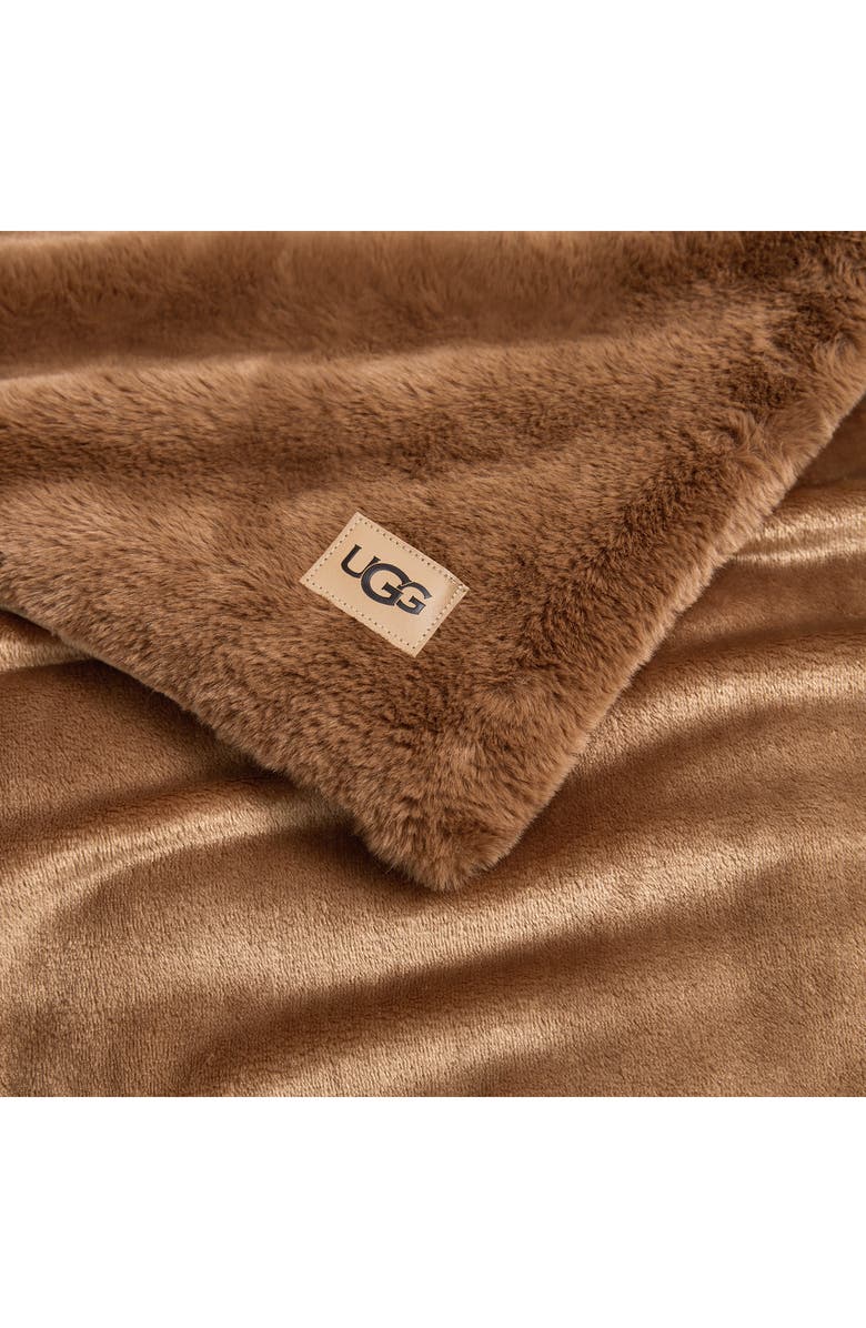 UGG® Coastline Faux Fur Throw Blanket | Nordstrom