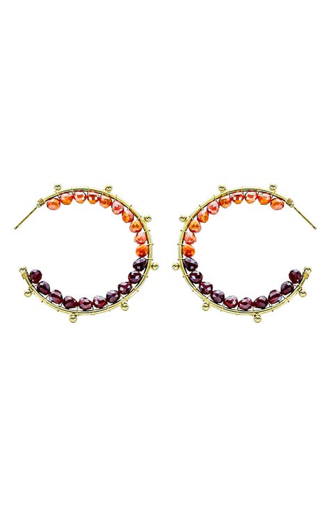 Red Hoop Earrings | Nordstrom