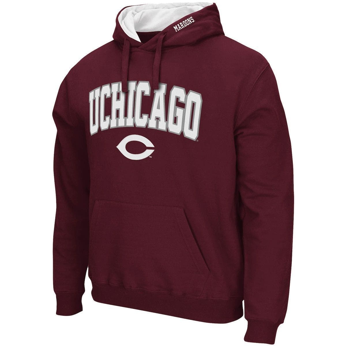 COLOSSEUM Men's Colosseum Maroon UChicago Maroons Isle Pullover Hoodie ...