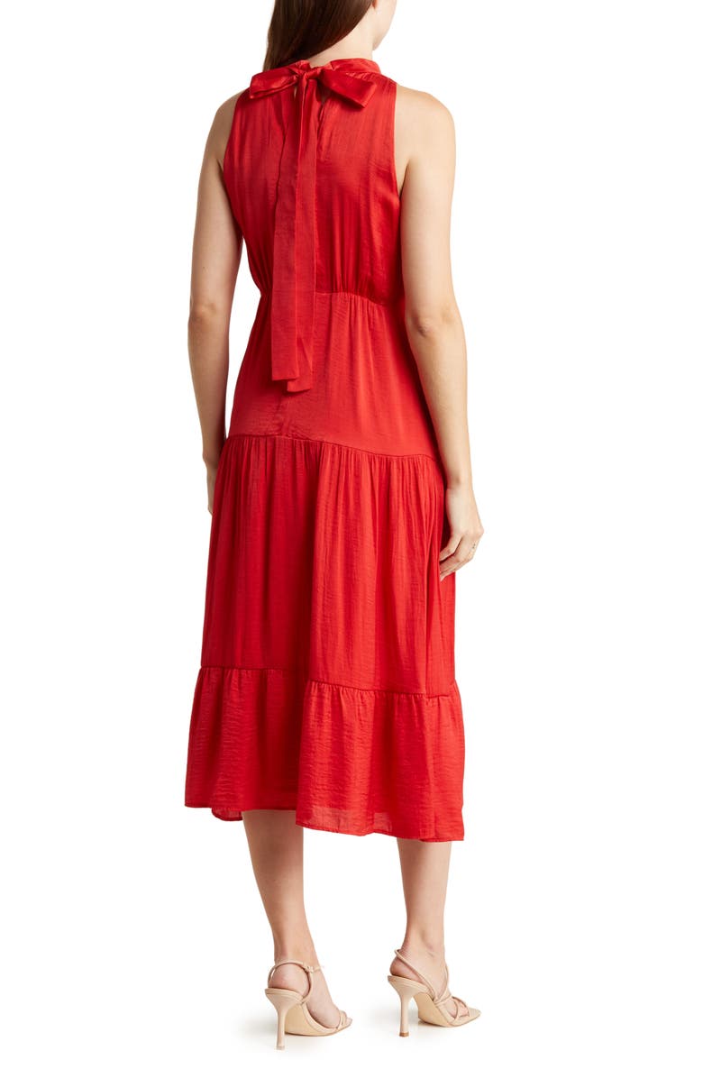 Sam Edelman Mock Neck Tiered Halter Midi Dress | Nordstromrack