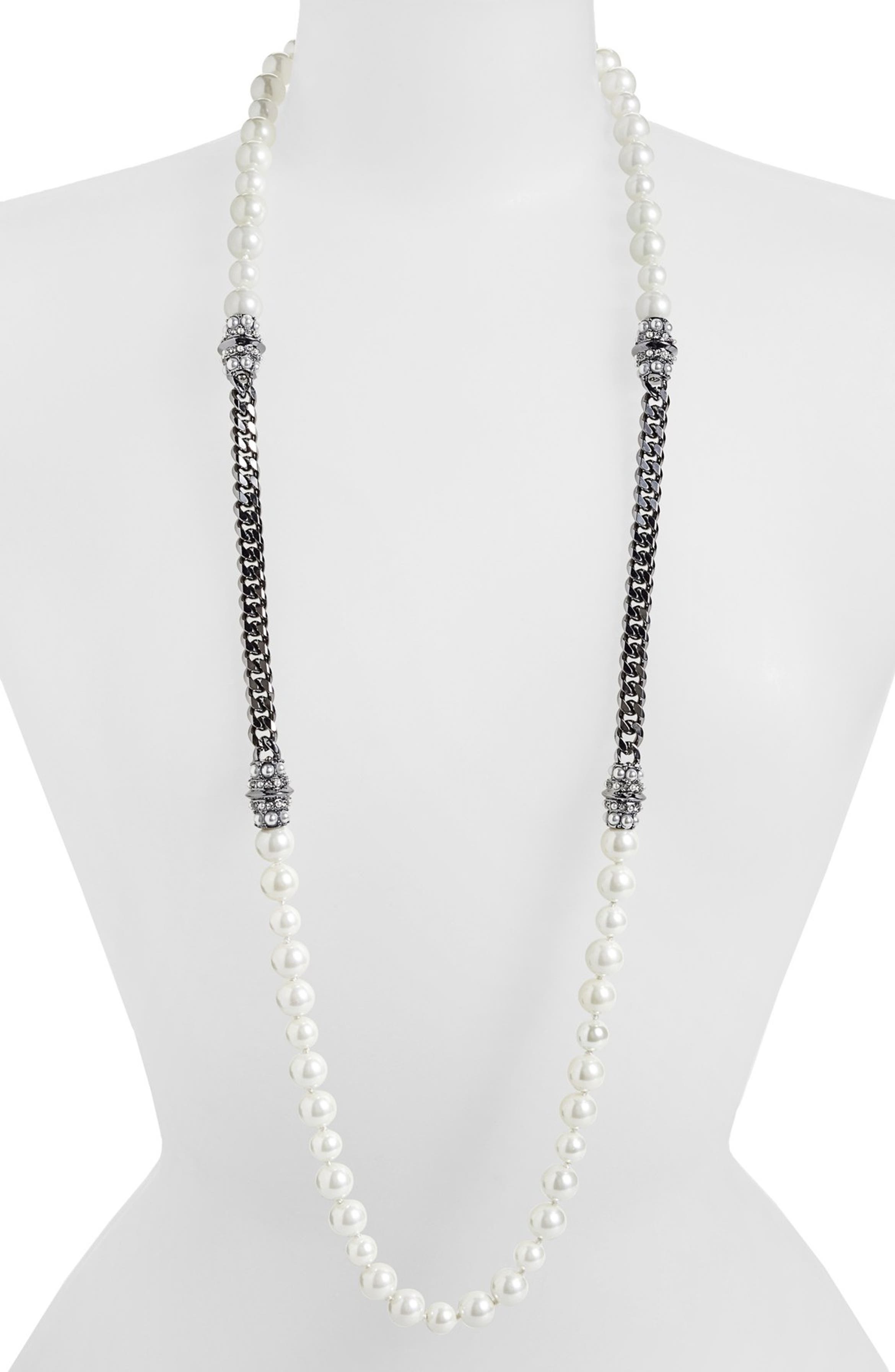 Givenchy Long Faux Pearl Necklace Nordstrom Exclusive Nordstrom