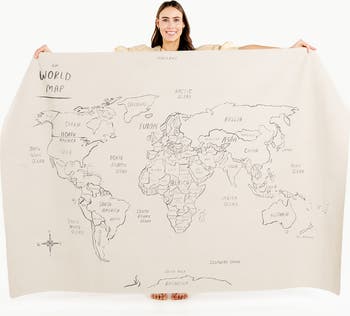 GATHRE Large World Map Tapestry | Nordstrom