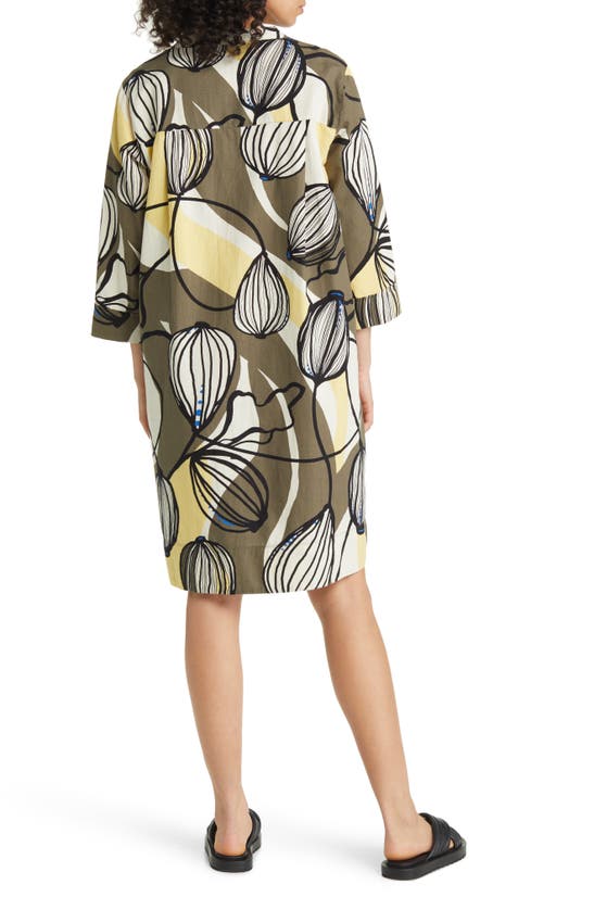 Masai Copenhagen Nokolo Print Linen Dress In Raffia | ModeSens