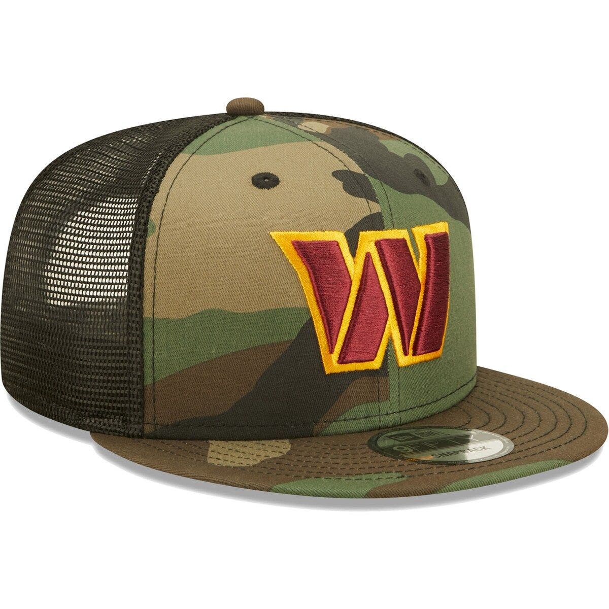 New Era Men's New Era Camo/Black Washington Commanders Woodland Trucker ...