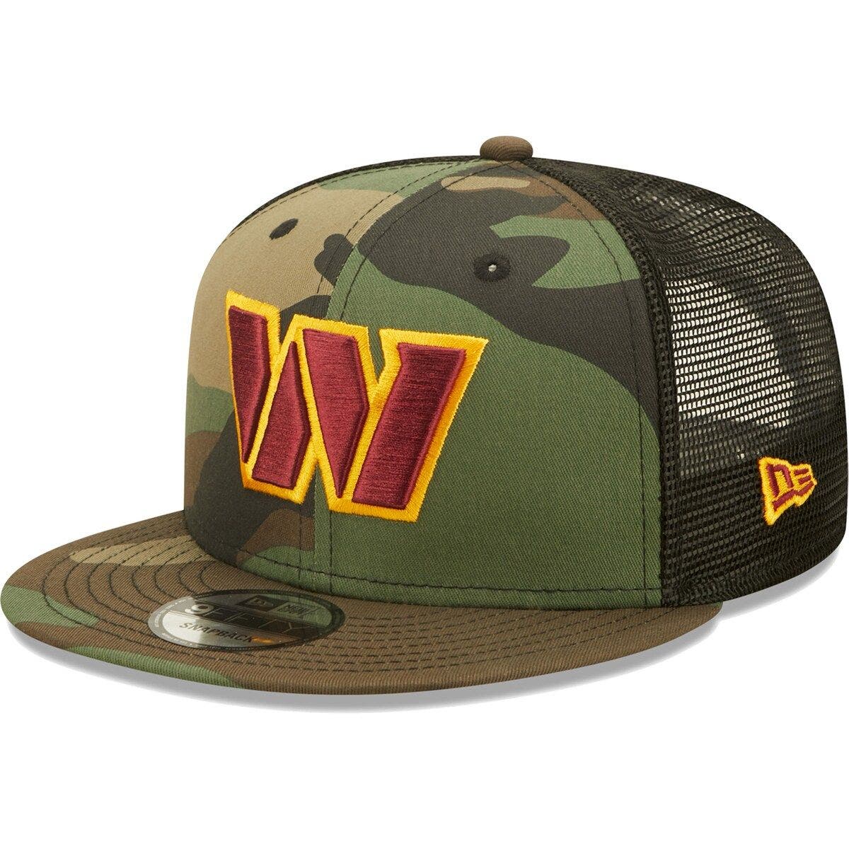 New Era Men's New Era Camo/Black Washington Commanders Woodland Trucker ...